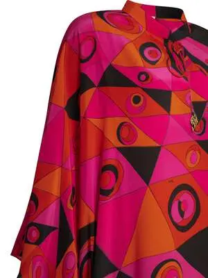 Emilio Pucci Occhi' Silk Caftan Dress