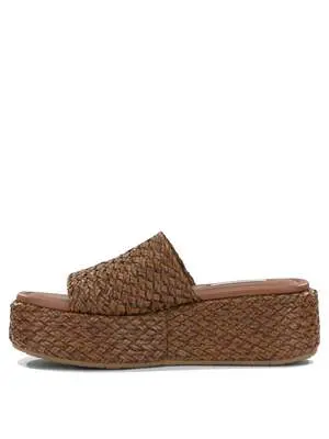 Casadei Woven Platform Sandals