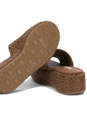 Casadei Woven Platform Sandals