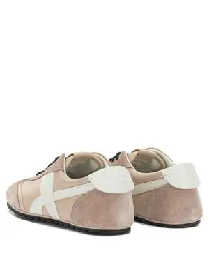 Tory Burch Leather And Suede Sneakers - Pink