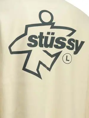 StÜssy Zip-up Hoodie With Graphic Logo - White