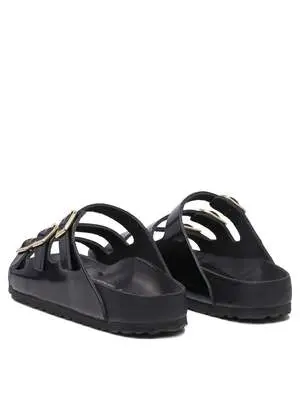 BIRKENSTOCK Florida Fresh Low Sandals With Three Adjustable Buckle Straps - Black