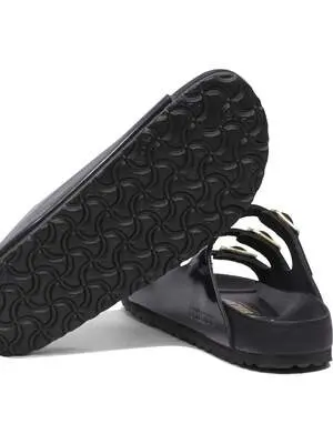 BIRKENSTOCK Florida Fresh Low Sandals With Three Adjustable Buckle Straps - Black
