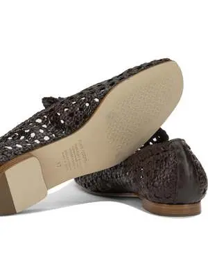 PONS QUINTANA Woven Leather Loafers