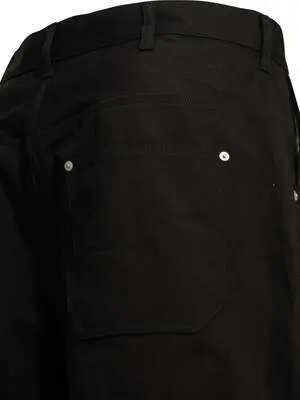 Comme Des Garçons Wide Leg Pleated Cotton Shorts