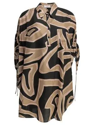 Emilio Pucci Labirinto Silk Kaftan Dress
