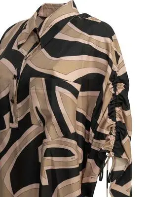 Emilio Pucci Labirinto Silk Kaftan Dress