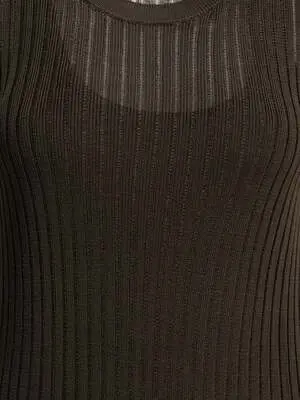 Loulou De Saison Ribbed Viscose Maxi Dress