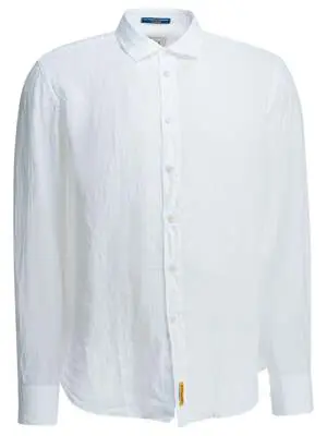 B.D.BAGGIES Brad' Linen Casual Shirt - White