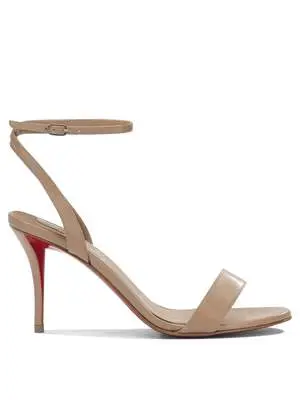CHRISTIAN LOUBOUTIN Strappy High Heel Sandals - Beige
