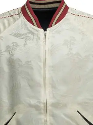 BEAMS Oriental Reversible Bomber Jacket