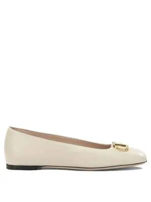 Valentino Garavani Vlogo Classic Ballet Flats - White