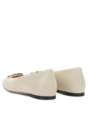 Valentino Garavani Vlogo Classic Ballet Flats - White