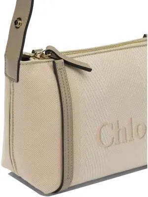 Chloé Small Carry Shoulder Bag - Beige
