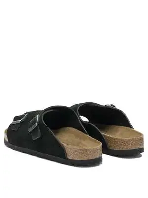 BIRKENSTOCK Zurich Suede Slides - Black