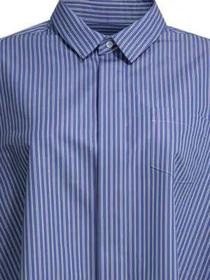 Sacai Striped Cotton Blend Shirt