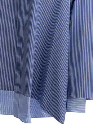 Sacai Striped Cotton Blend Shirt