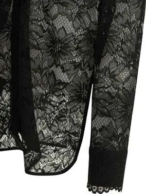 Max Mara Sportmax Floral Rebrodé Lace Oversized Shirt