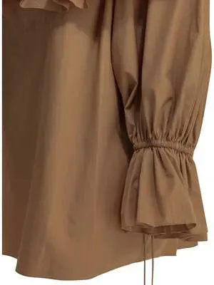 Chloé Ruffled Cotton Poplin Blouse