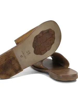 Moma Woven Nappa Leather Slides - Brown