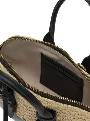 Pinko Woven Top Handle Bag