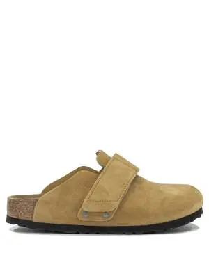 BIRKENSTOCK Loma Suede Sabot Clogs - Beige