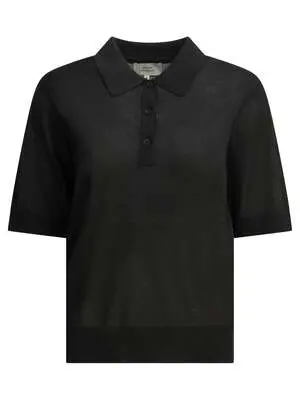 Loulou De Saison Knit Polo - Black