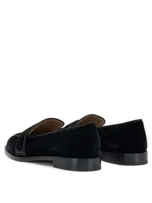 AQUAZZURA Martin' Suede Loafers - Black