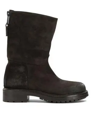 STRATEGIA Zip Up Leather Boots