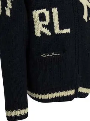 Polo Ralph Lauren X New York Yankees Wool Intarsia Knit Cardigan