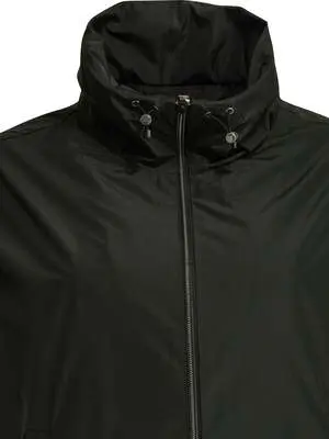 Herno Techno Taffeta Raincoat With Drawstring And Zip Closure