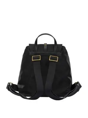 Pinko Backpack With Gold Tone Hardware - Black