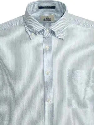 B.D.BAGGIES Bradford Seersucker Striped Casual Shirt