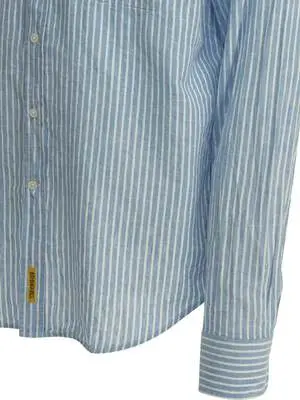 B.D.BAGGIES Bradford Striped Linen Cotton Casual Shirt