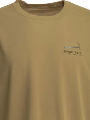 MONTBELL Graphic Print T-shirt - Beige