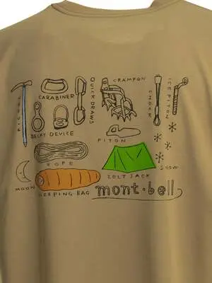 MONTBELL Graphic Print T-shirt - Beige