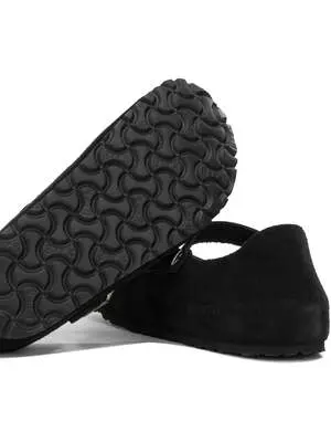 BIRKENSTOCK Mantova Suede Mary Jane Ballet Flats With Adjustable Buckle