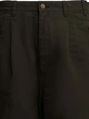 Comme Des Garçons Textured Cotton Cropped Trousers