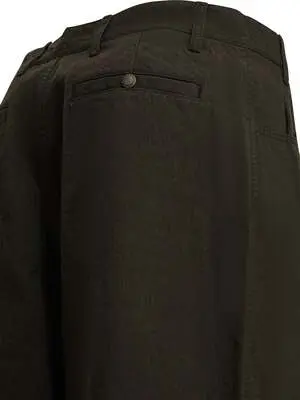 Comme Des Garçons Textured Cotton Cropped Trousers