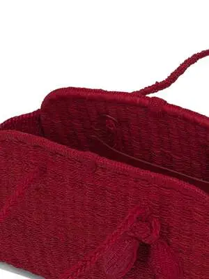 Jacquemus Le Turismo Medium Raffia Handbag - Red