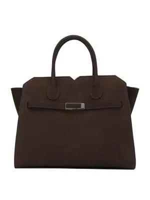 VALEXTRA Medium Milano Handbag In Senso Nubuck