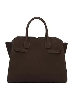 VALEXTRA Medium Milano Handbag In Senso Nubuck