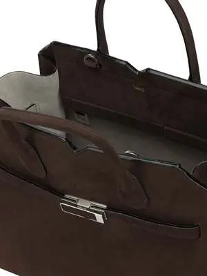 VALEXTRA Medium Milano Handbag In Senso Nubuck