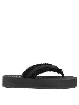 Balenciaga Jet Leg Low Flatform Sandals - Black