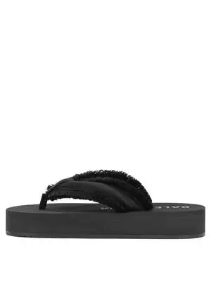 Balenciaga Jet Leg Low Flatform Sandals - Black