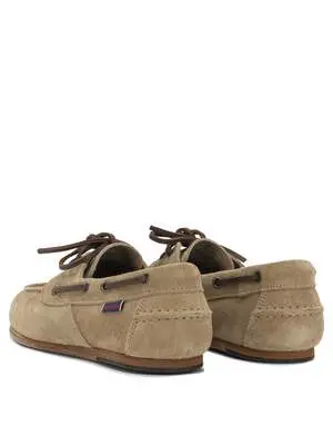 SEBAGO Owen Lace Up Loafers In Italian Suede - Beige