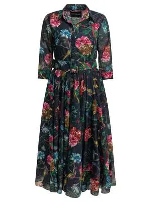 Samantha Sung Printed Shirt Dress