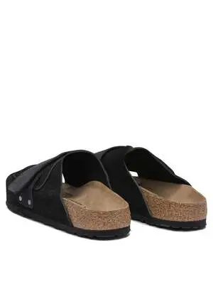 BIRKENSTOCK Kyoto Suede And Nubuck Leather Slides