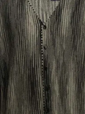 Needles Striped Mohair Blend Cardigan - Black