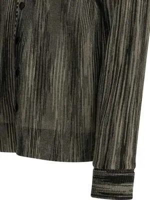Needles Striped Mohair Blend Cardigan - Black